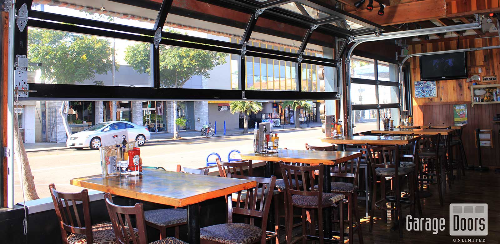 Bar and Restaurant Doors - Garage Doors Unlimited